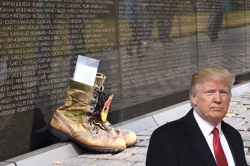 President Trump Wants His Bone Spurs Added To Vietnam War Memorial ...