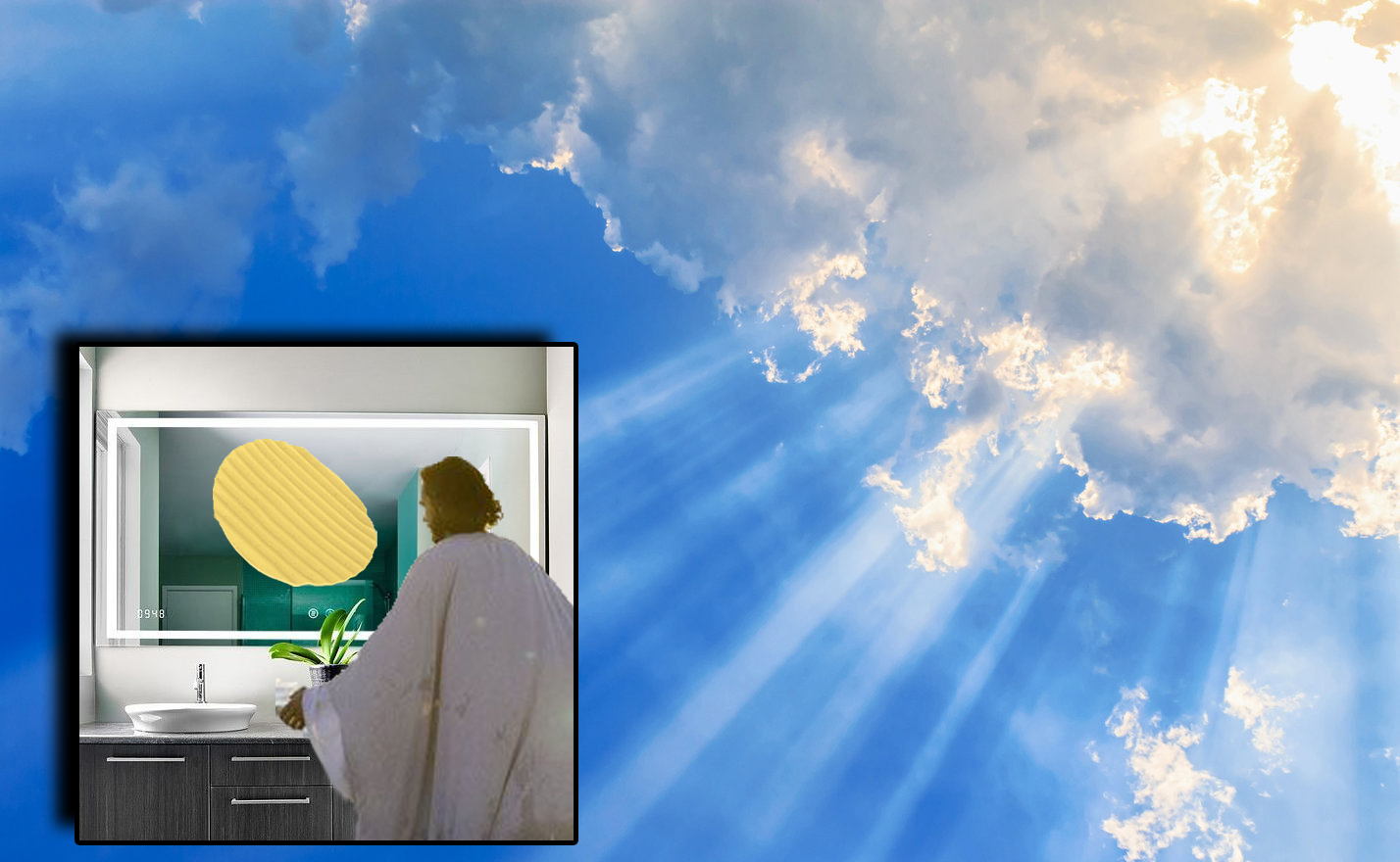 Jesus Sees Image of Potato Chip in Bathroom Mirror - The Political ...
