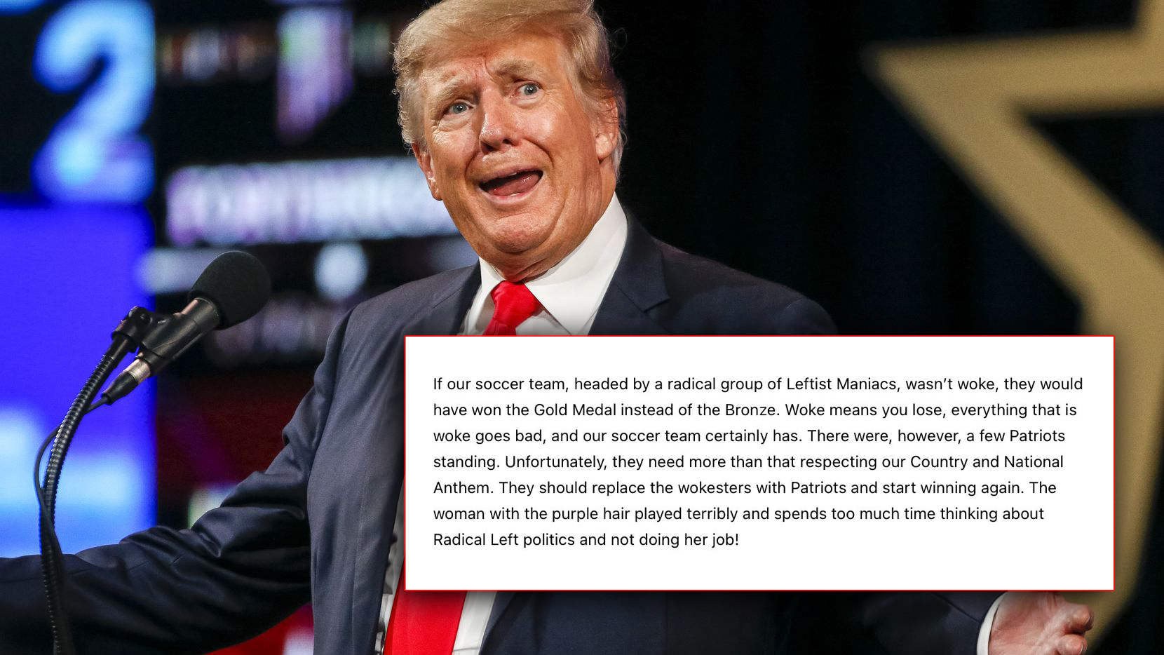 Corpulent, Fraudulent Loser Who Gets Terrified by Stairs Mocks USNT's ...